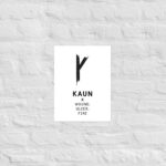 Poster – Kaun – Younger Futhark Runes – Nordic Perspective Shop