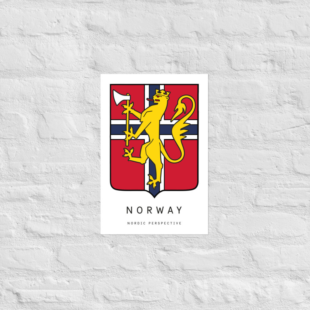 Poster – Nordic Crests – Norway – Nordic Perspective Shop